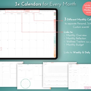 ALL-IN-ONE Digital Student Planner coral 2022-2023 Academic - Etsy