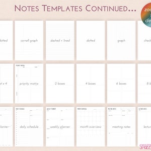 5 Digital Notebooks boho, 5 Tabs for Goodnotes Notability, Digital ...