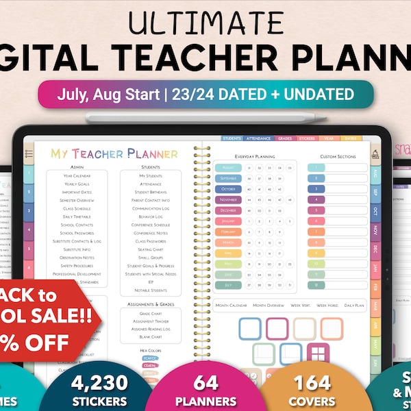 Teacher Planner - Etsy