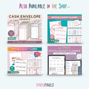 Budget Planner Printable PDF (neutrals), Financial Planner Printable ...