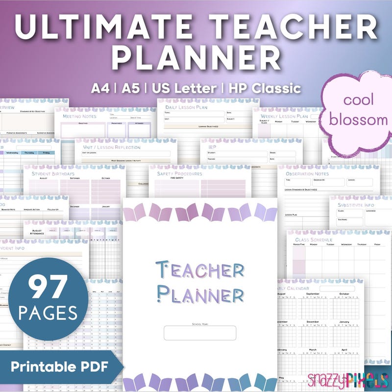 Teacher Planner - Etsy