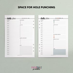 Work From Home Daily Planner Printable, Hourly Schedule (fillable PDF ...