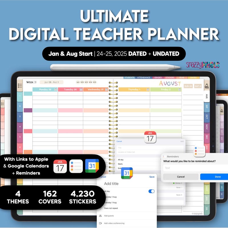 Teacher Planner - Etsy