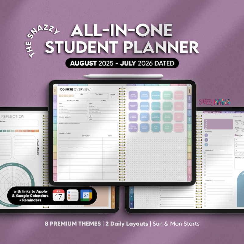 Student Planner - Etsy