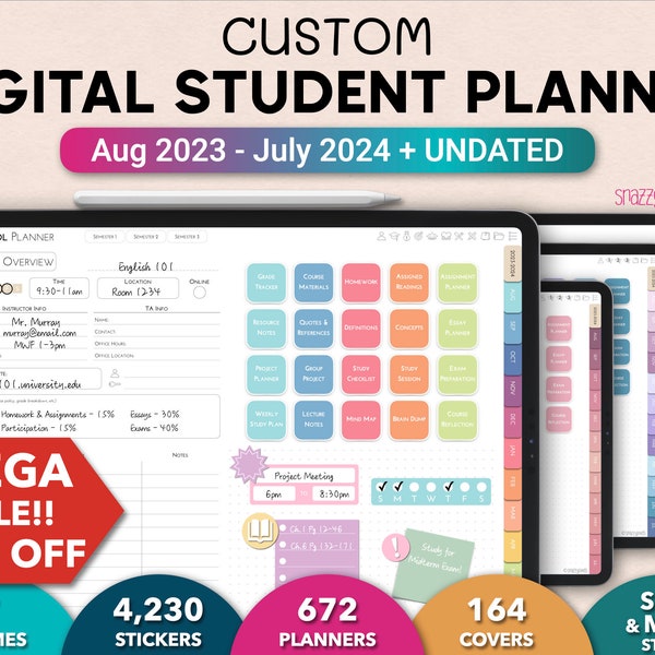 Student Planner - Etsy