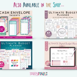 Budget Planner Printable PDF minimalist, Finance Planner, Budget Binder ...