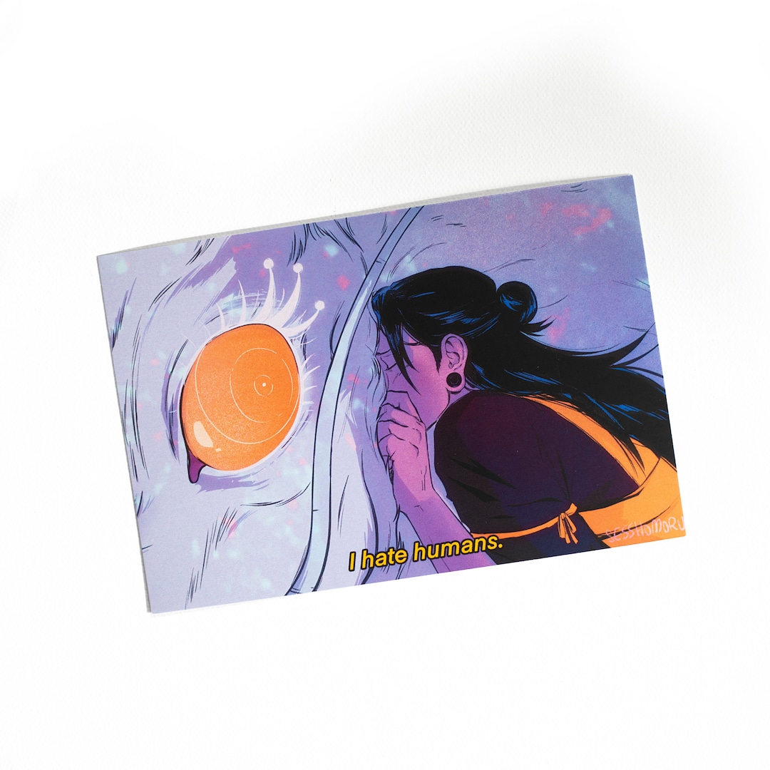 Geto I Hate Humans Anime & Manga Art Illustration Postcard Mini Print ...