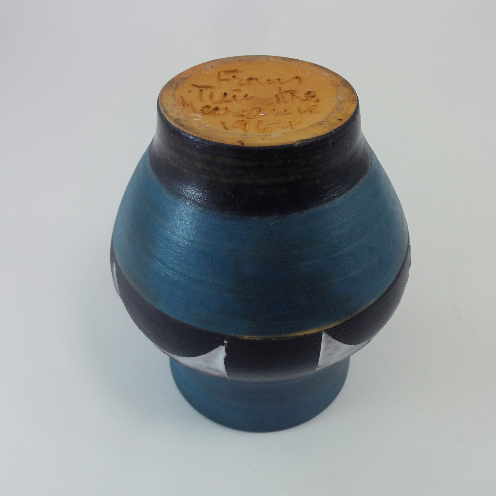 Frans Tuinstra Neercanne Sixties Sgraffito Vase Dutch Studio Pottery ...