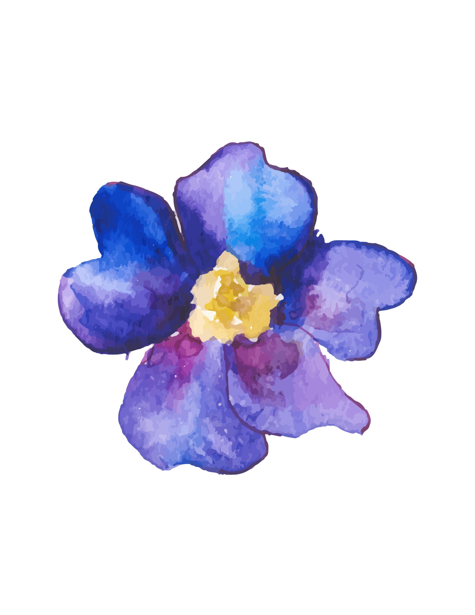 Printable Watercolor Flowers | Printable | Floral - Etsy