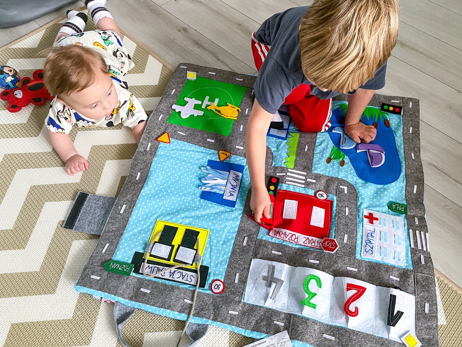 Car Play Mat Toy Car Mat Road Mat Car Playmate Felt Play - Etsy