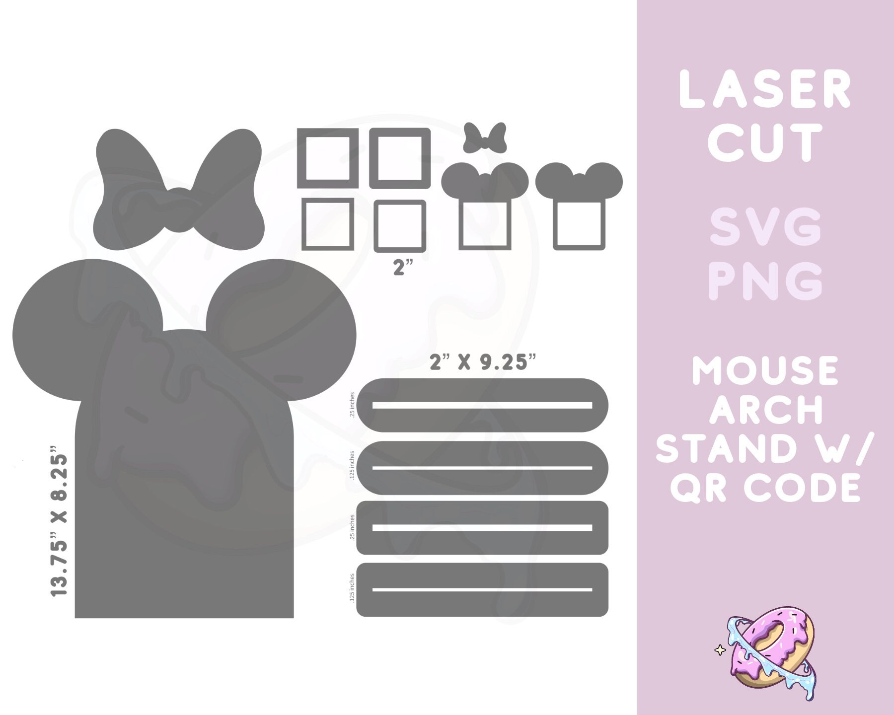 Mouse Arch Laser Cut File , Easy Pay Station, Social Scan Qr Code ...