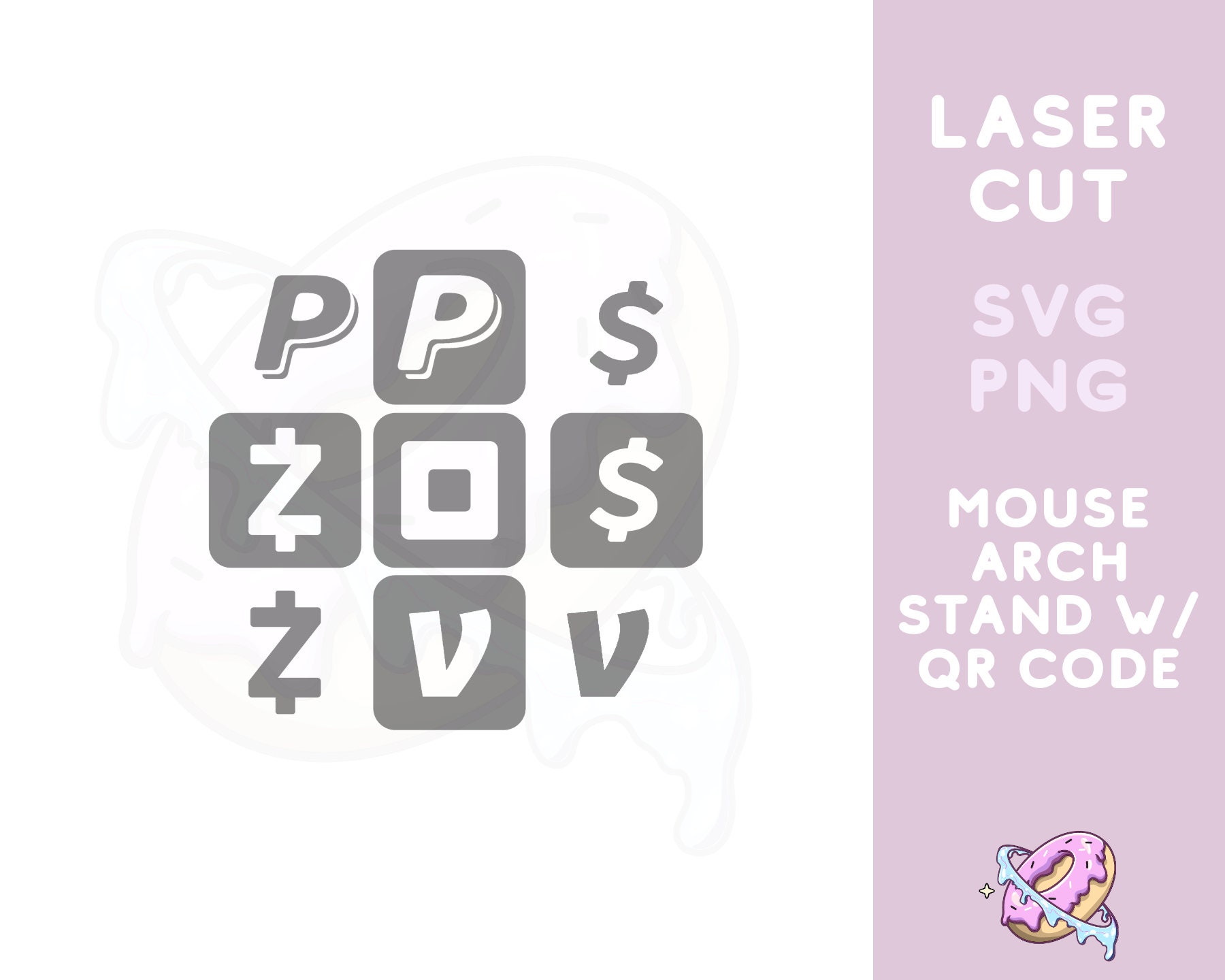Mouse Arch Laser Cut File , Easy Pay Station, Social Scan Qr Code ...