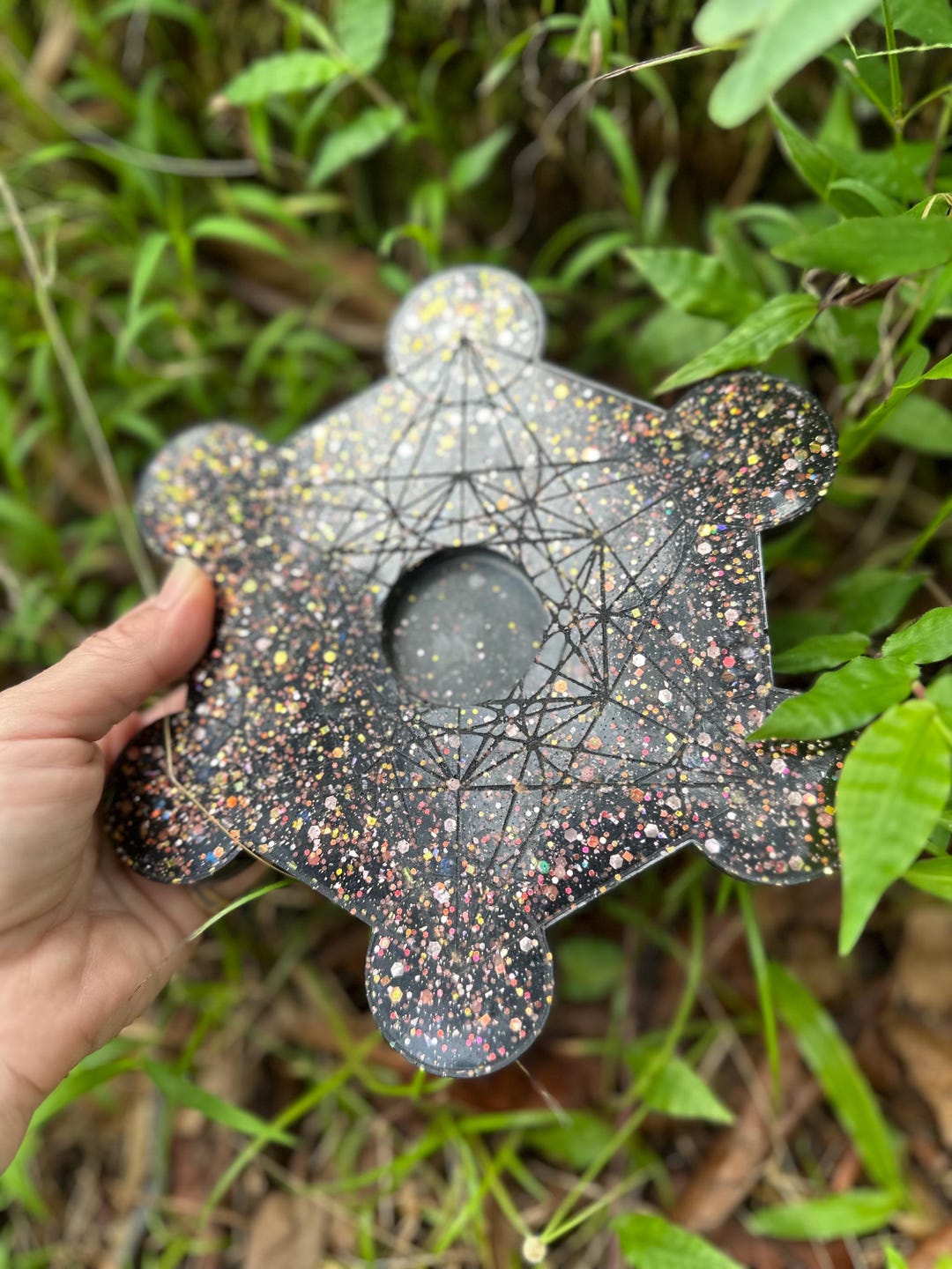 Metatron’s Cube Resin Crystal Grid - PHYSICAL PRODUCT (crystals Not ...
