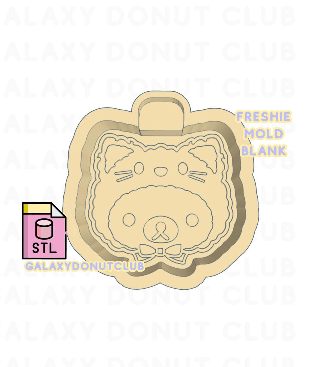 Freshie Mold Blank .stl 3d Printing File Cute Halloween Bear - Etsy