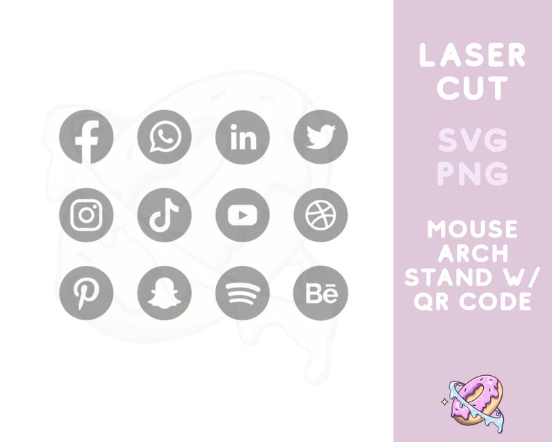 Mouse Arch Laser Cut File , Easy Pay Station, Social Scan Qr Code ...