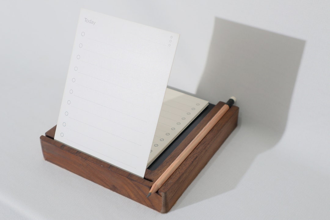 Deskvue Solid Wood Planner | Wooden Task Writing Desk Accessories | To ...