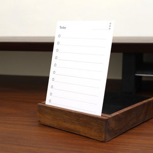 Deskvue Solid Wood Planner | Wooden Task Writing Desk Accessories | To ...