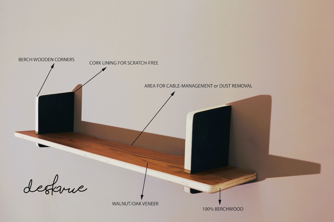 Deskvue Desk Wall-shelf Desk Front Shelf Desk Organizer - Etsy Australia