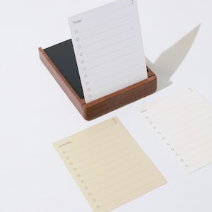 Deskvue Solid Wood Planner | Wooden Task Writing Desk Accessories | To ...