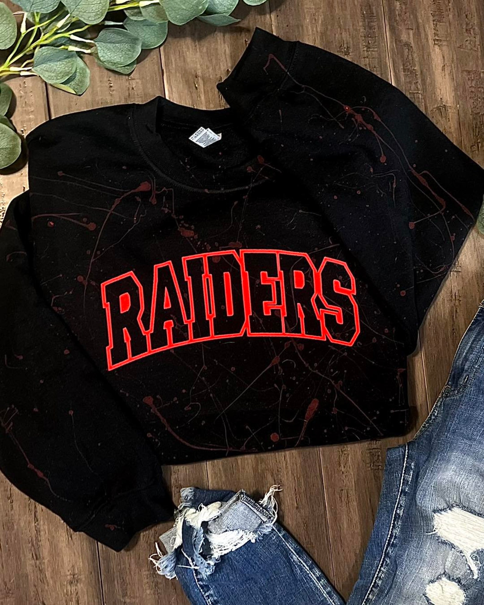 School Spirit Splatter Sweatshirts - Etsy