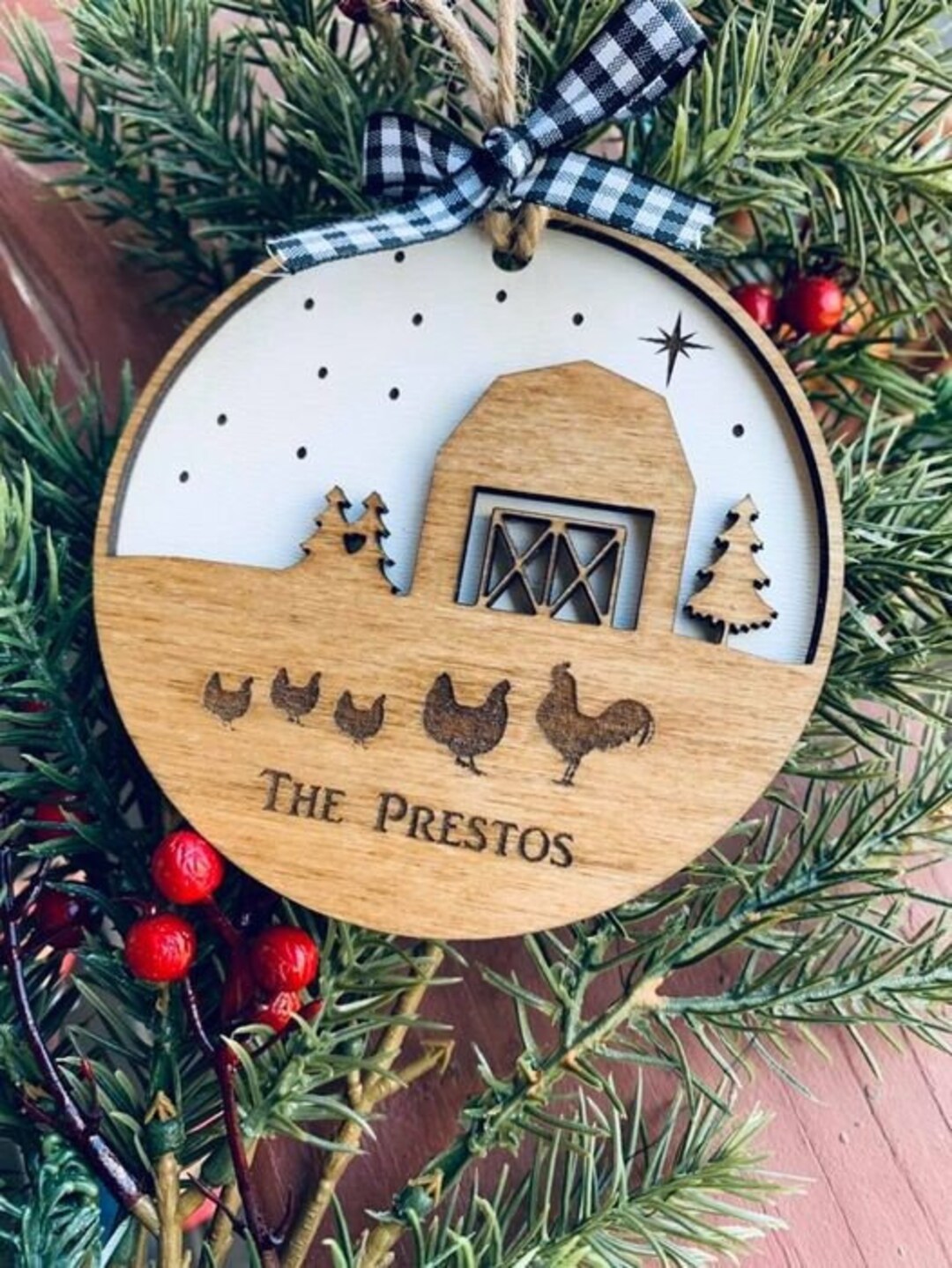 Barnyard Family Ornament File DIGITAL FILE ONLY - Etsy