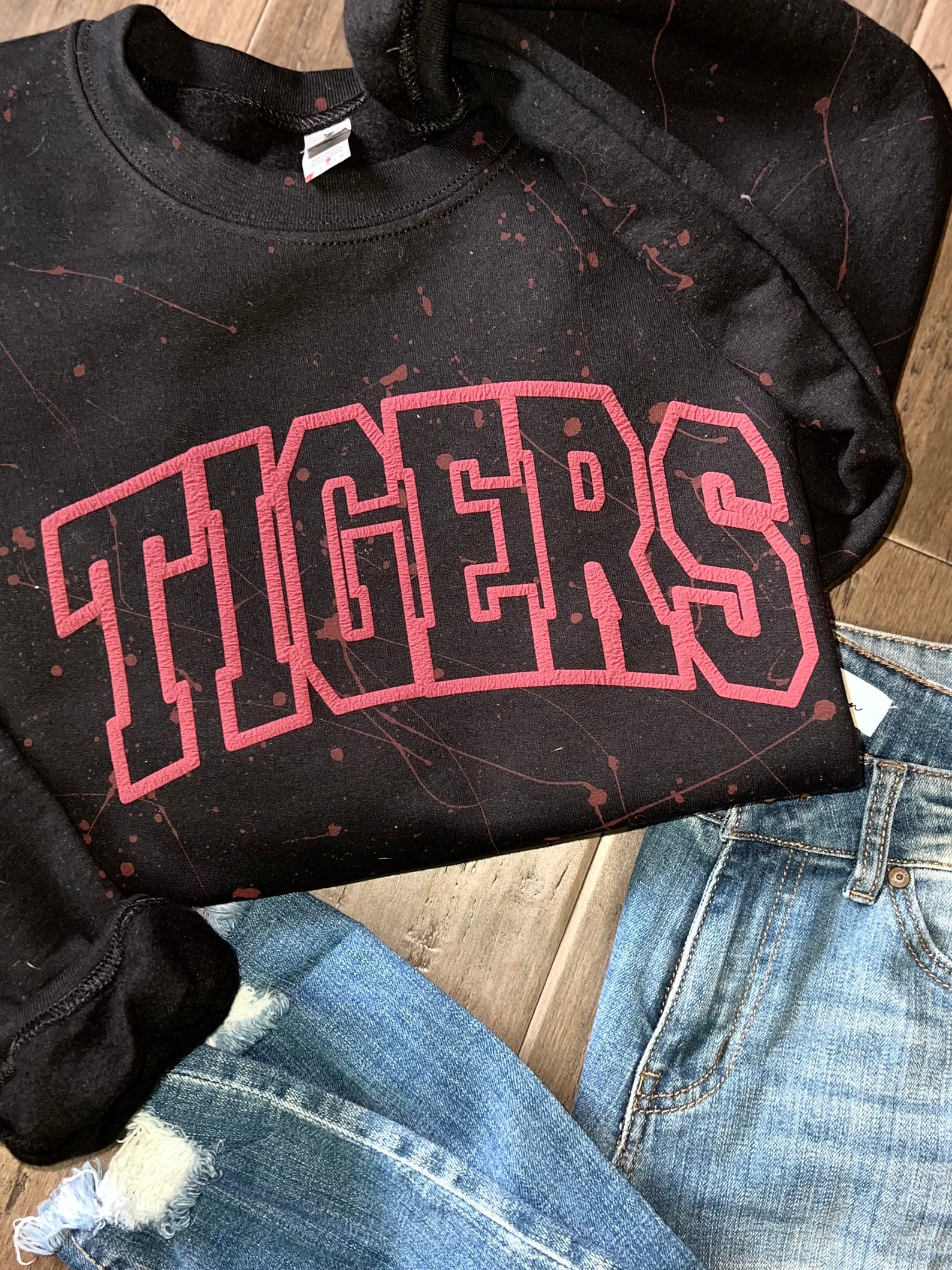 School Spirit Splatter Sweatshirts - Etsy