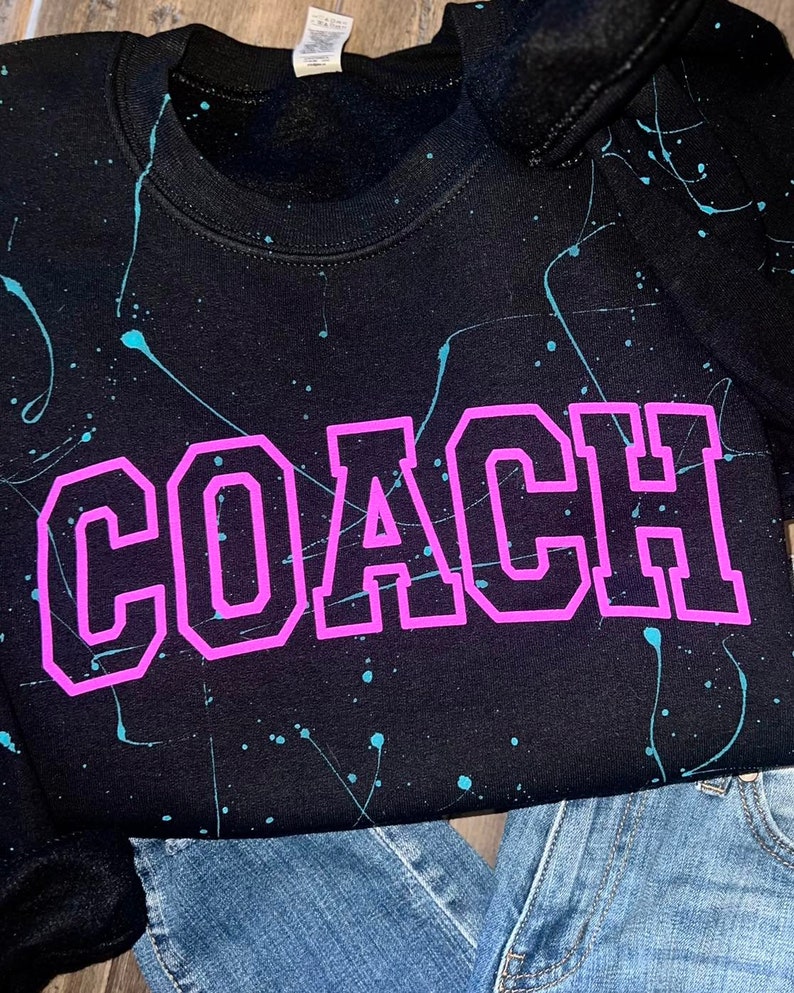 School Spirit Splatter Sweatshirts - Etsy
