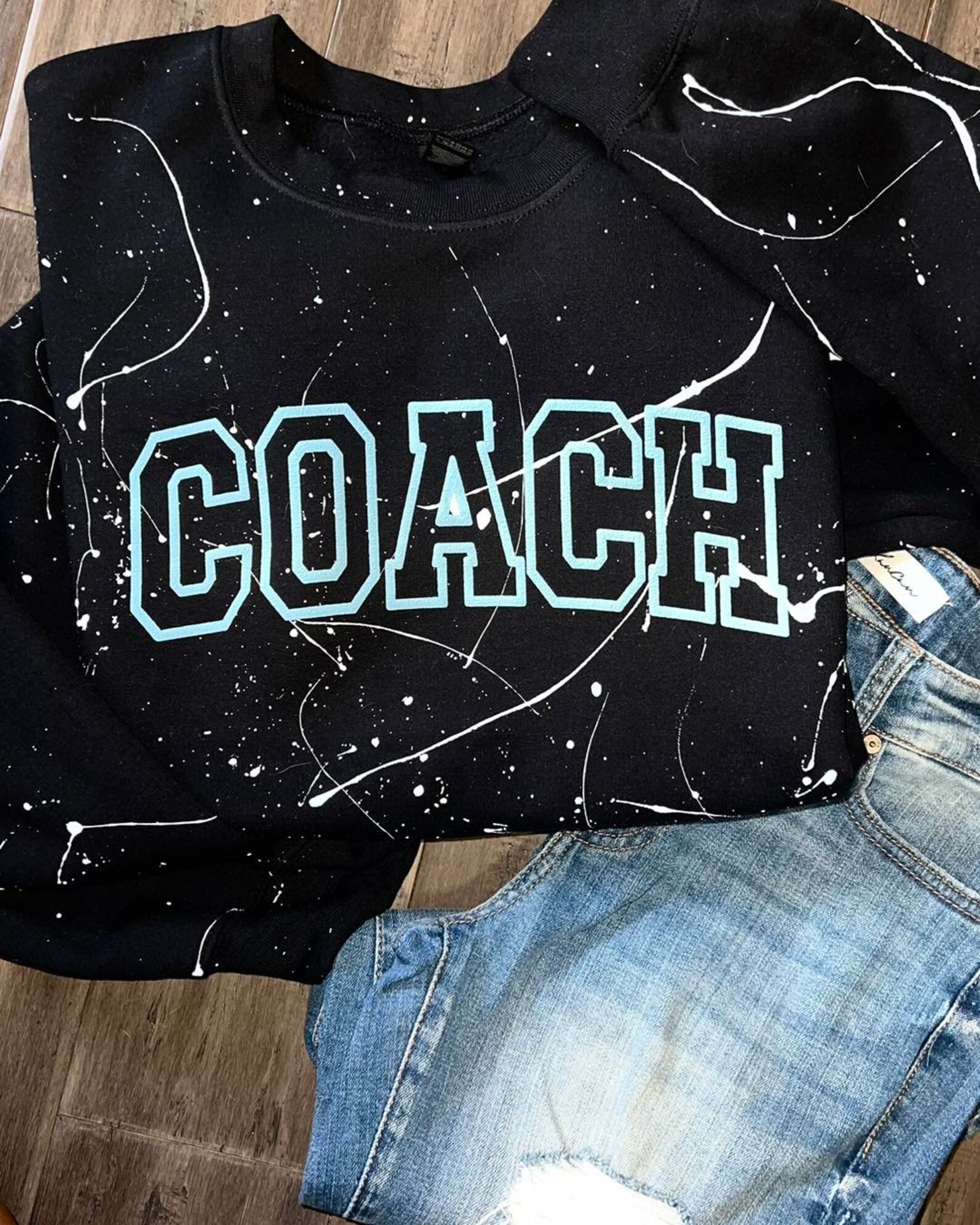 School Spirit Splatter Sweatshirts - Etsy