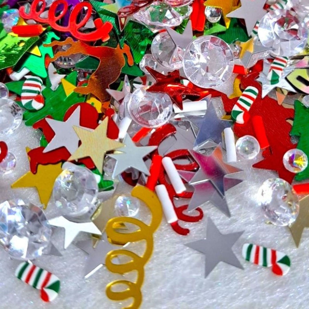 Christmas Table Confetti Xmas Table Scatter Sprinkles With - Etsy UK