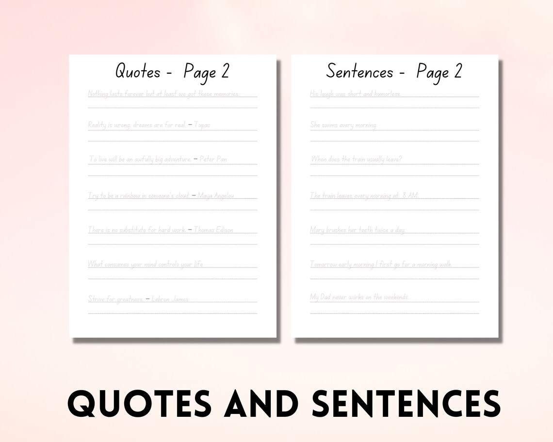 Neat Handwriting Practice Workbook | Printable Handwriting Practice ...