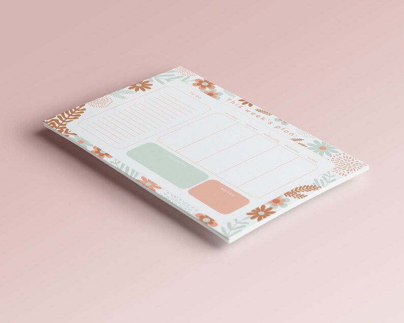 Printable Weekly Planner | Landscape Weekly Planner A4 | Boho Weekly ...