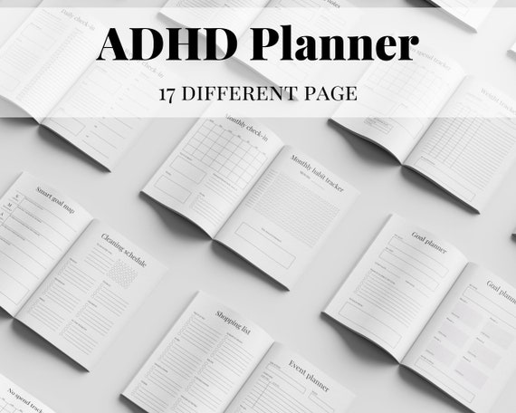Printable ADHD Planner Pdf & Png Adhd Planner for Adults | Etsy