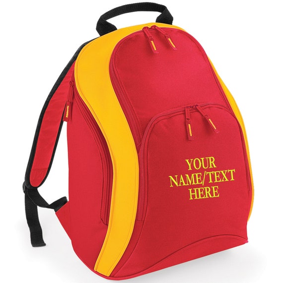 Personalize Text or Name Embroidery Backpack | Etsy