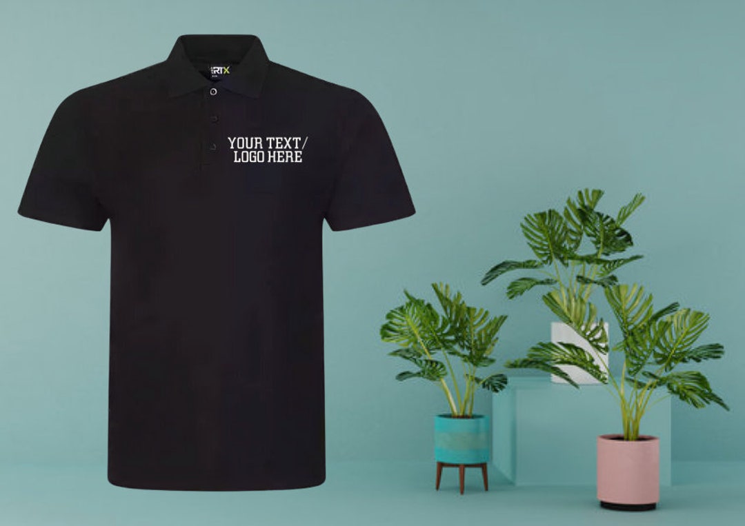 Custom Embroidered Polo Shirt – Personalized Logo & Text | Workwear ...