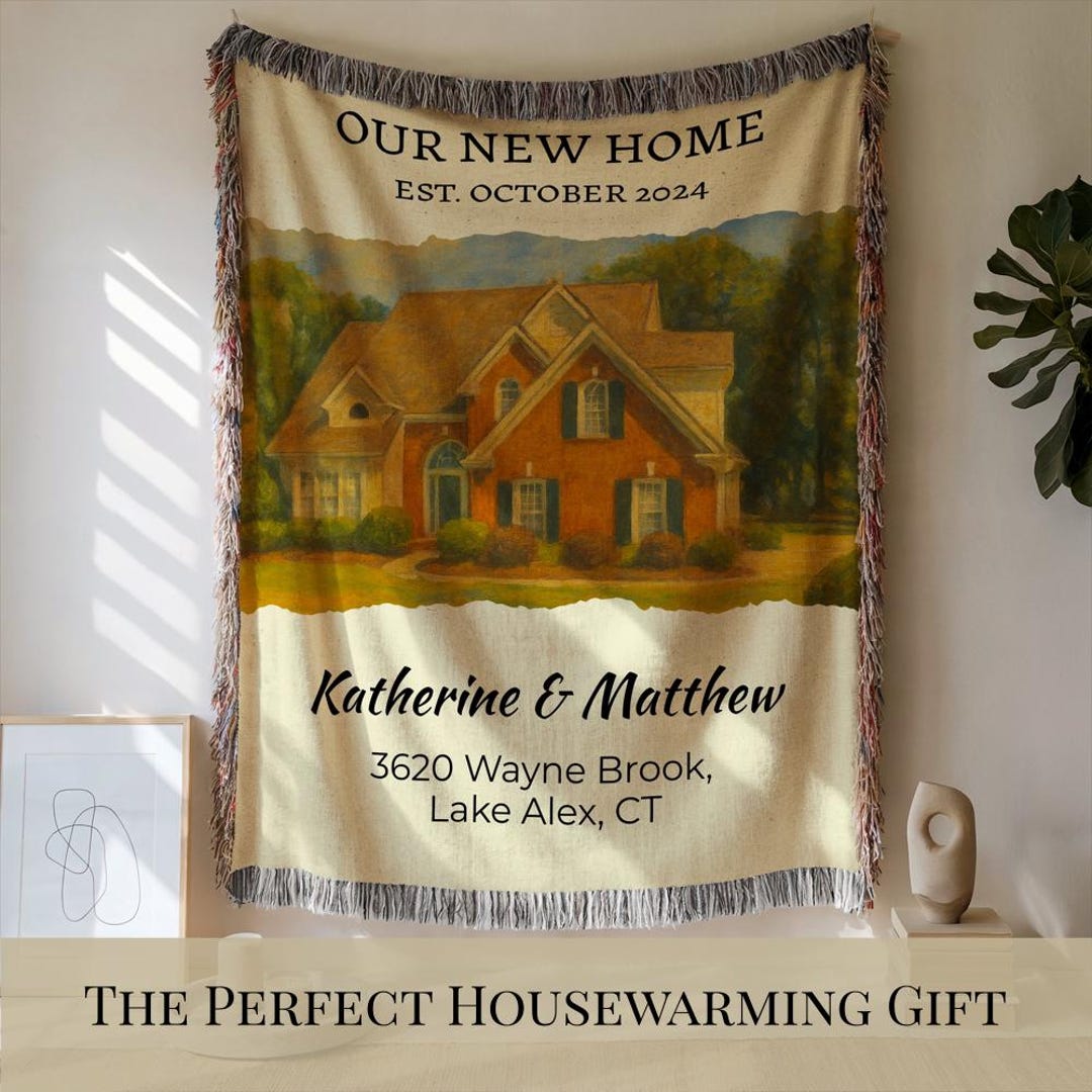 Watercolor House Portrait From Photo - Dreamy New Home Gift, Perfect ...