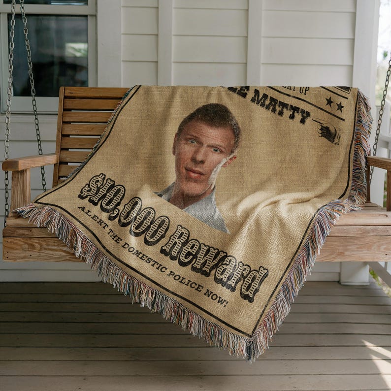 Personalized Wanted Poster Woven Blanket: Funny Husband Gift - Etsy