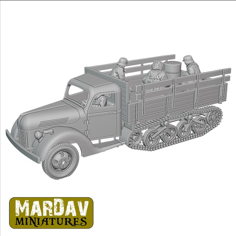 Maultier Half-track Lorry (german) - Etsy