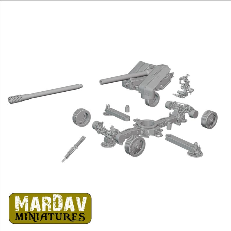 Pak44 128mm Super Heavy Anti Tank Gun (german) - Etsy