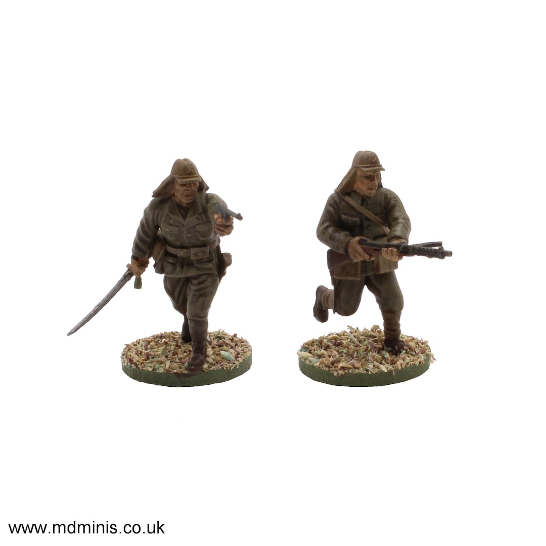 Japanese IJA Officer Team, World War Two, 28mm/20mm 1/56, 1/72 3D Resin ...