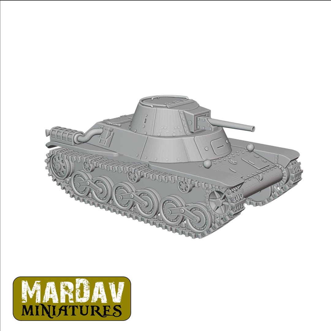 Type 2 Ke-ni Light Tank (japanese) - Etsy