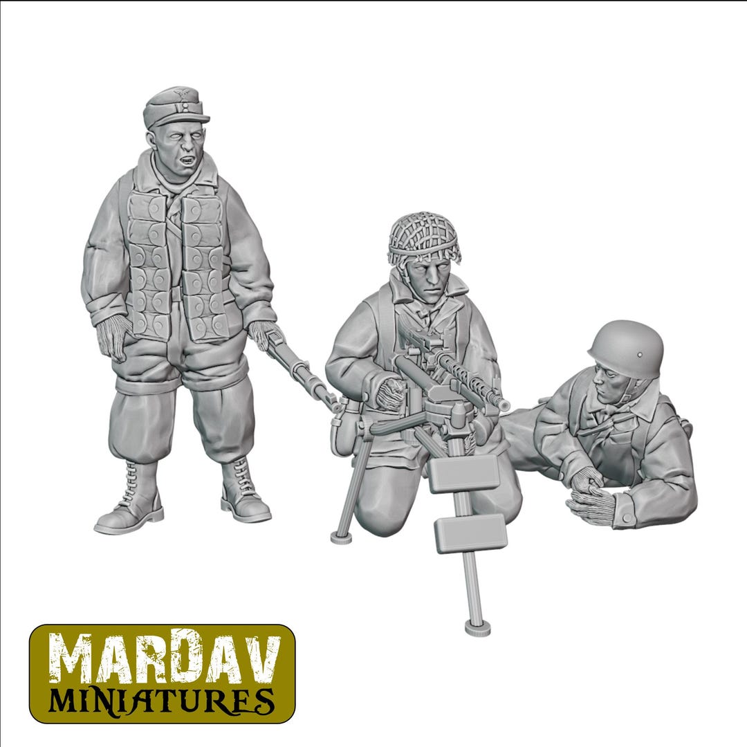 Fallschirmjager MG34 MMG Team (german) - Etsy
