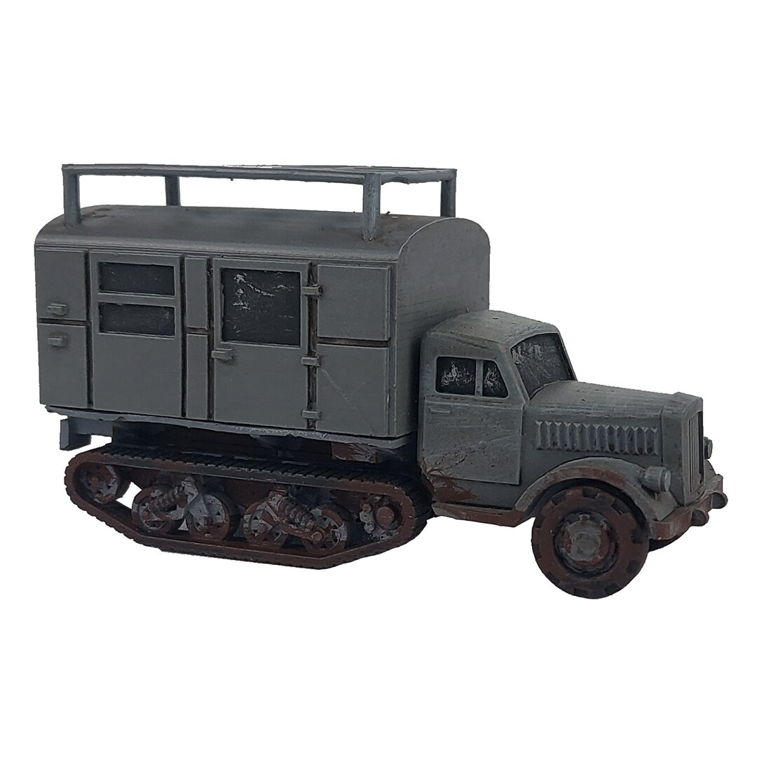 German Maultier Half-track Radio Lorry, World War Two, 28mm/20mm/15mm 1 ...