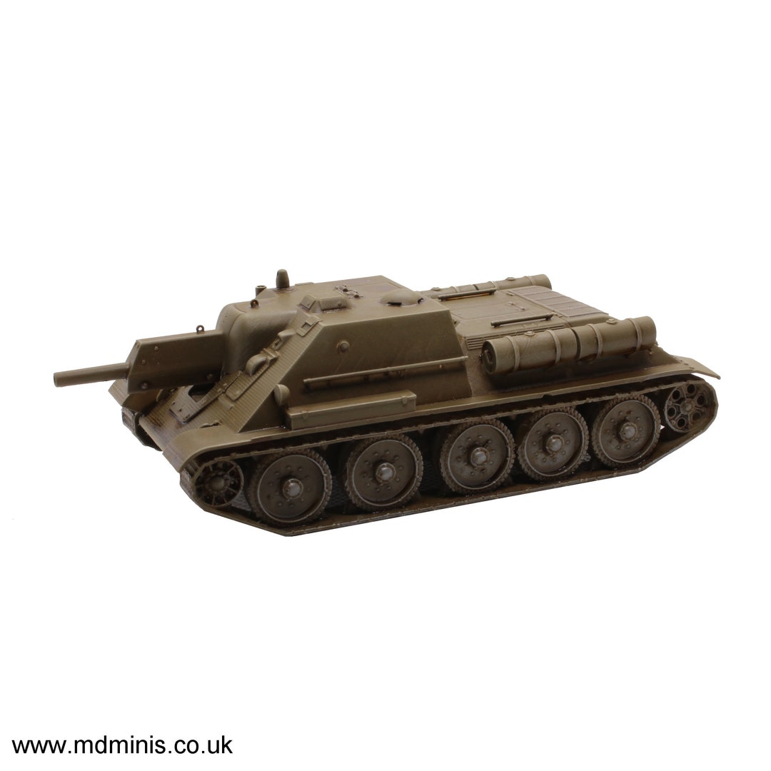 Soviet SU-122 Assault Gun, World War Two, 28mm/20mm/15mm 1/56, 1/72, 1/ ...