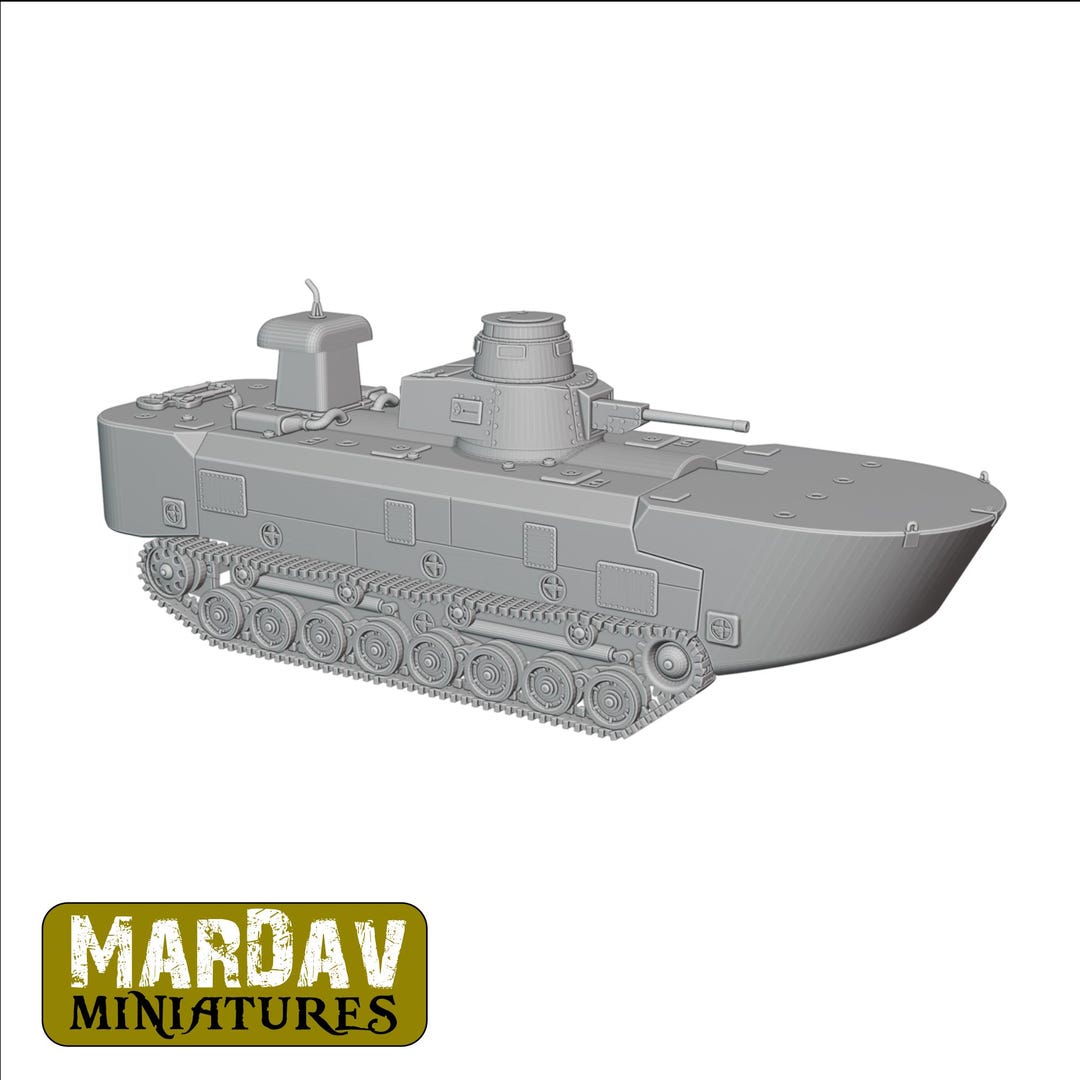 Type 3 Ka-chi Amphibious Tank - With Floats (japanese) - Etsy