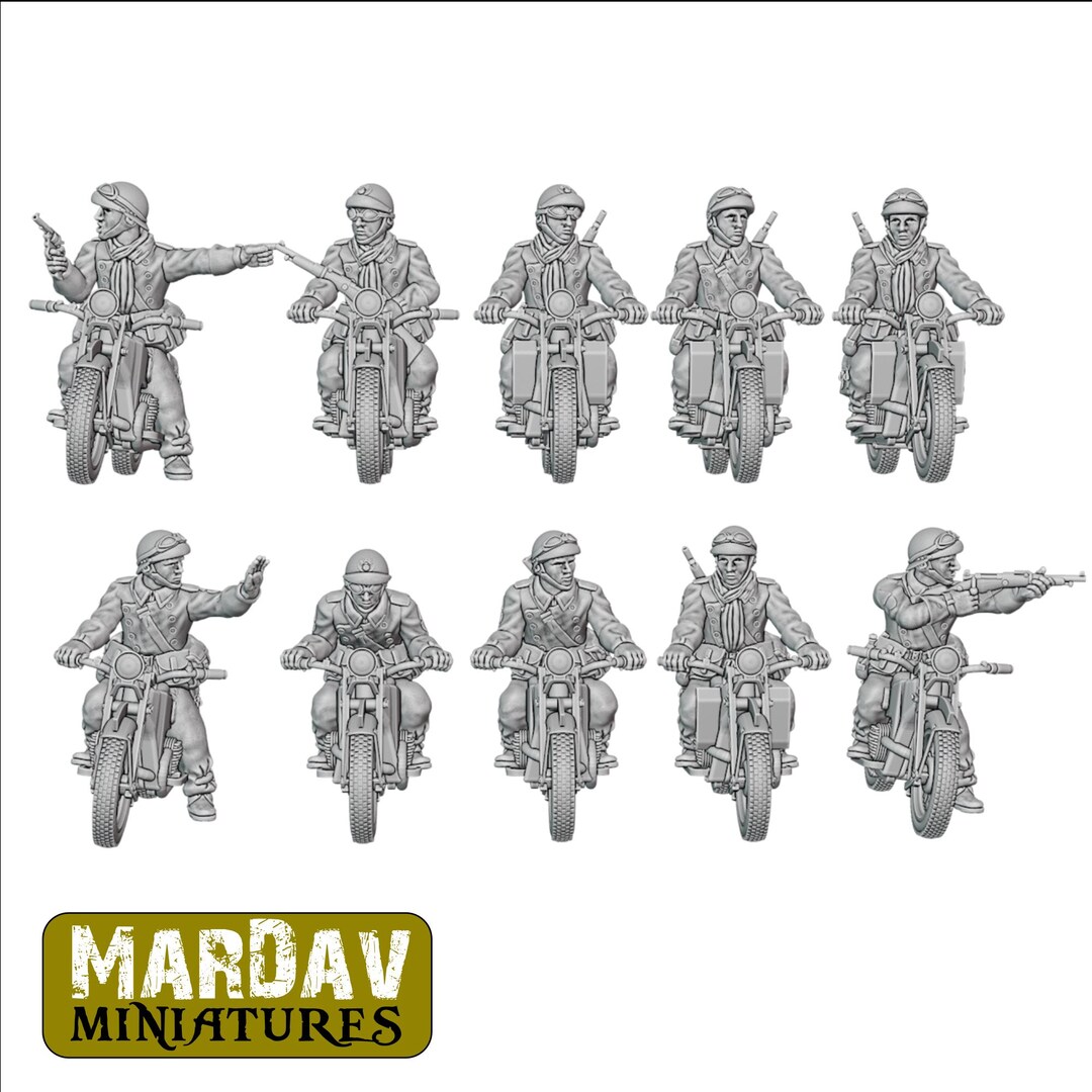 Motorcycle Infantry Squad (french) - Etsy