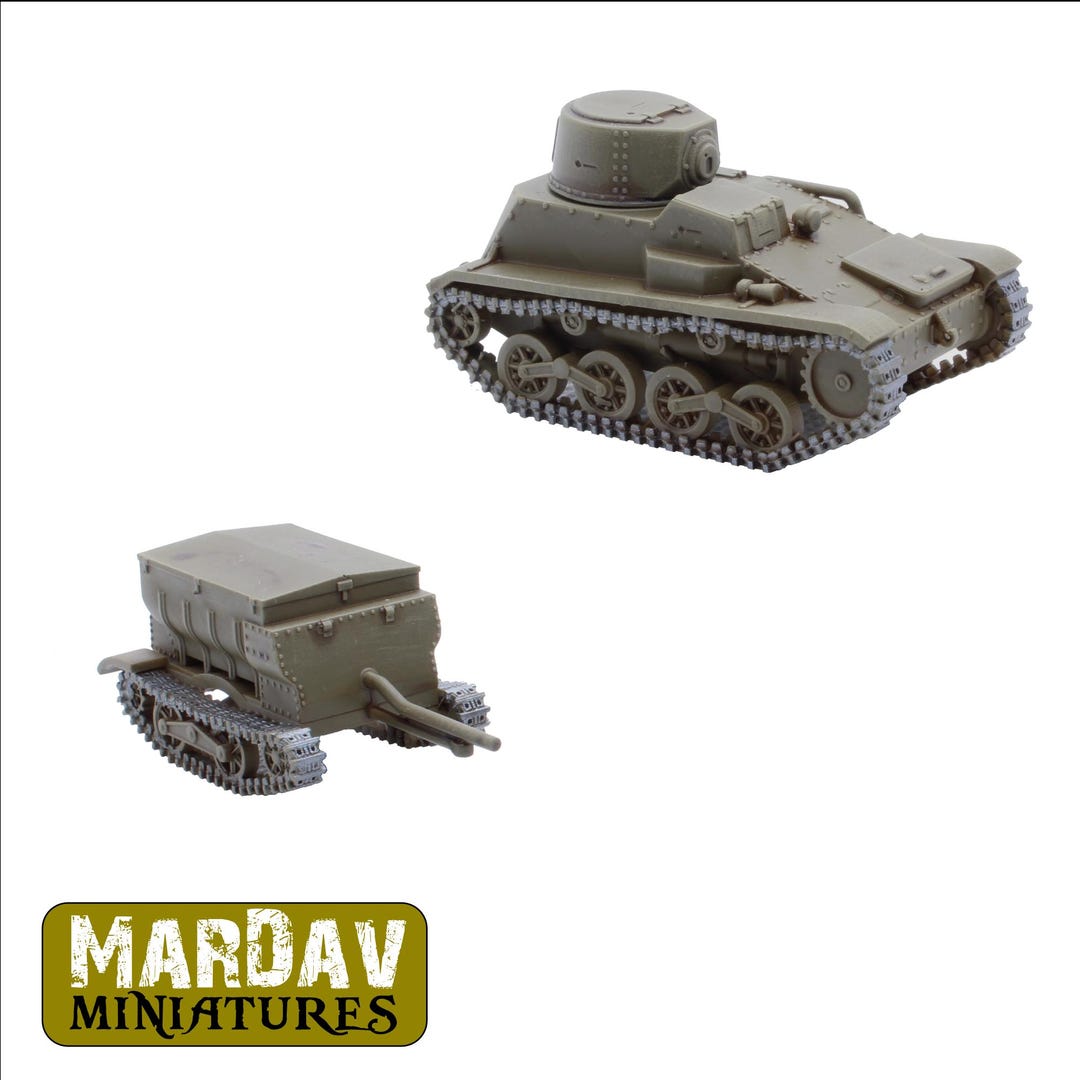Type 94 Tankette With Gas Trailer (japanese) - Etsy