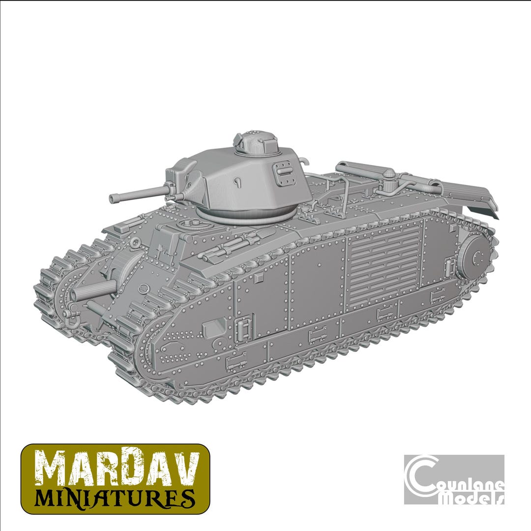Renault B1 BIS Medium Tank (french) - Etsy