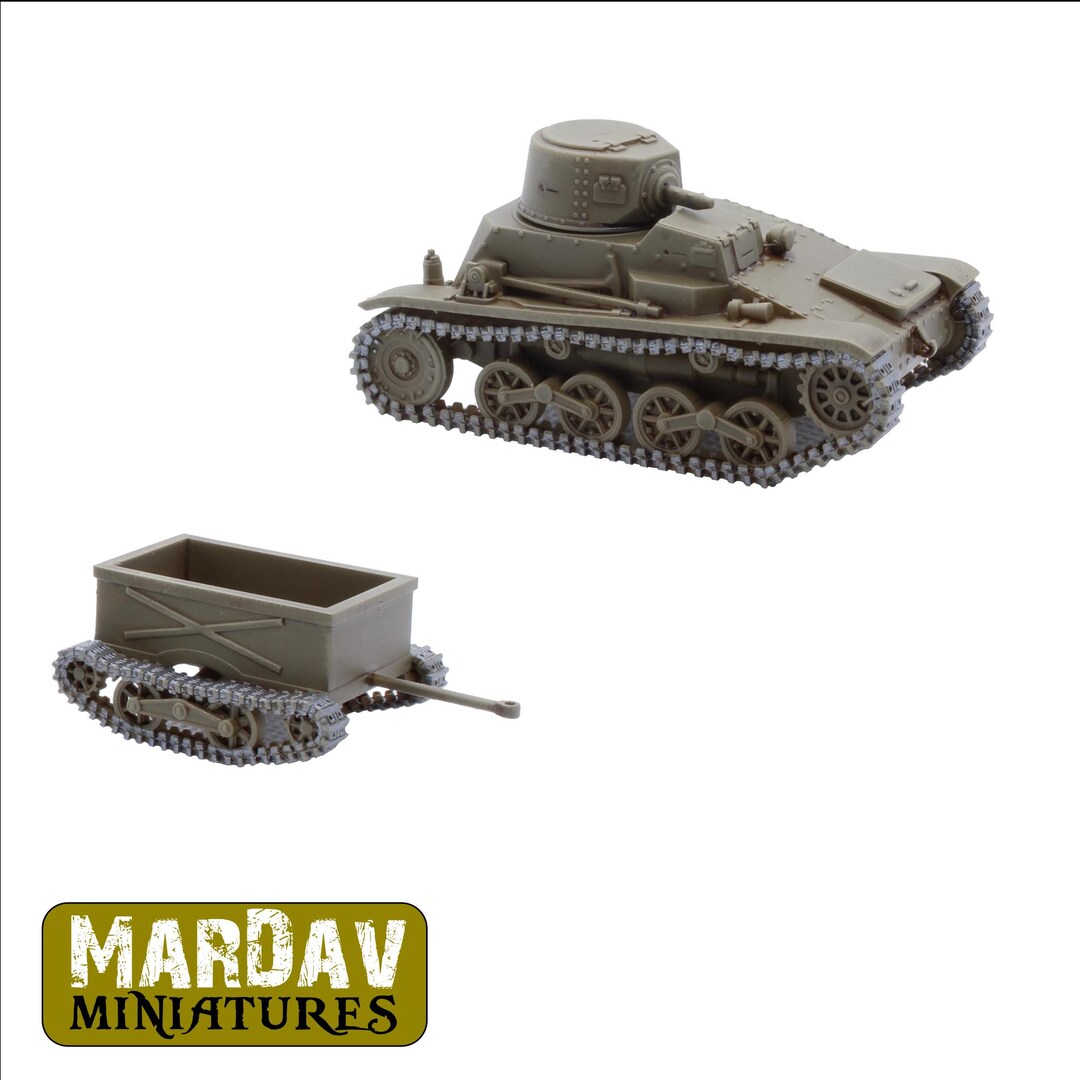 Type 94 Tankette With Trailer (japanese) - Etsy