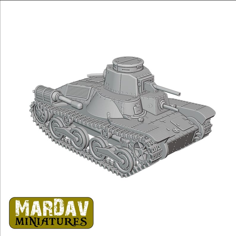 Type 95 Ha-go Light Tank (japanese) - Etsy