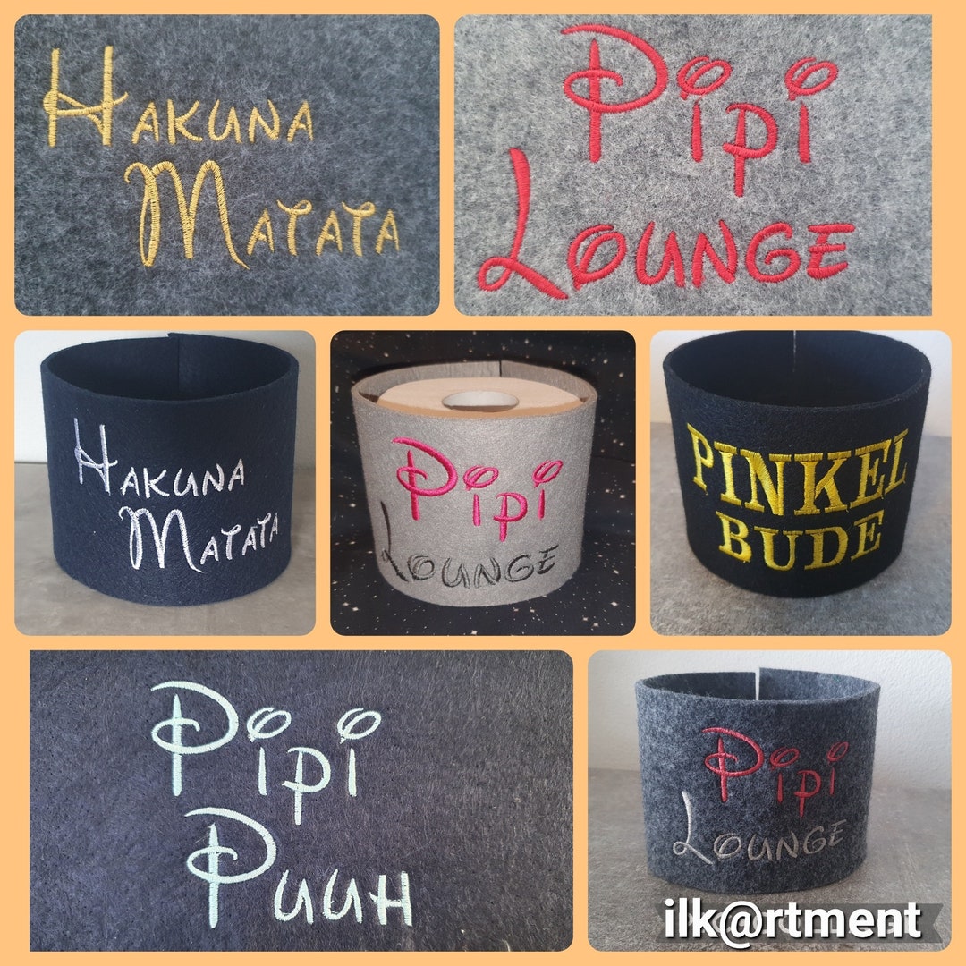 FELT BANDEROLE Toilet Paper Toilet Paper - Etsy